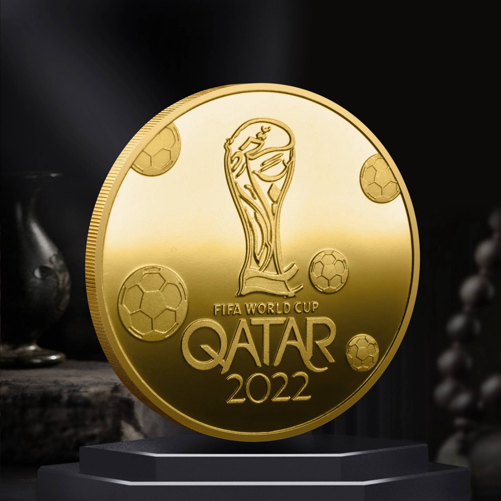 Plus FIFA Copa Mundial Qatar 2022 Moneda Conmemorativa Tres Dimensiones ...