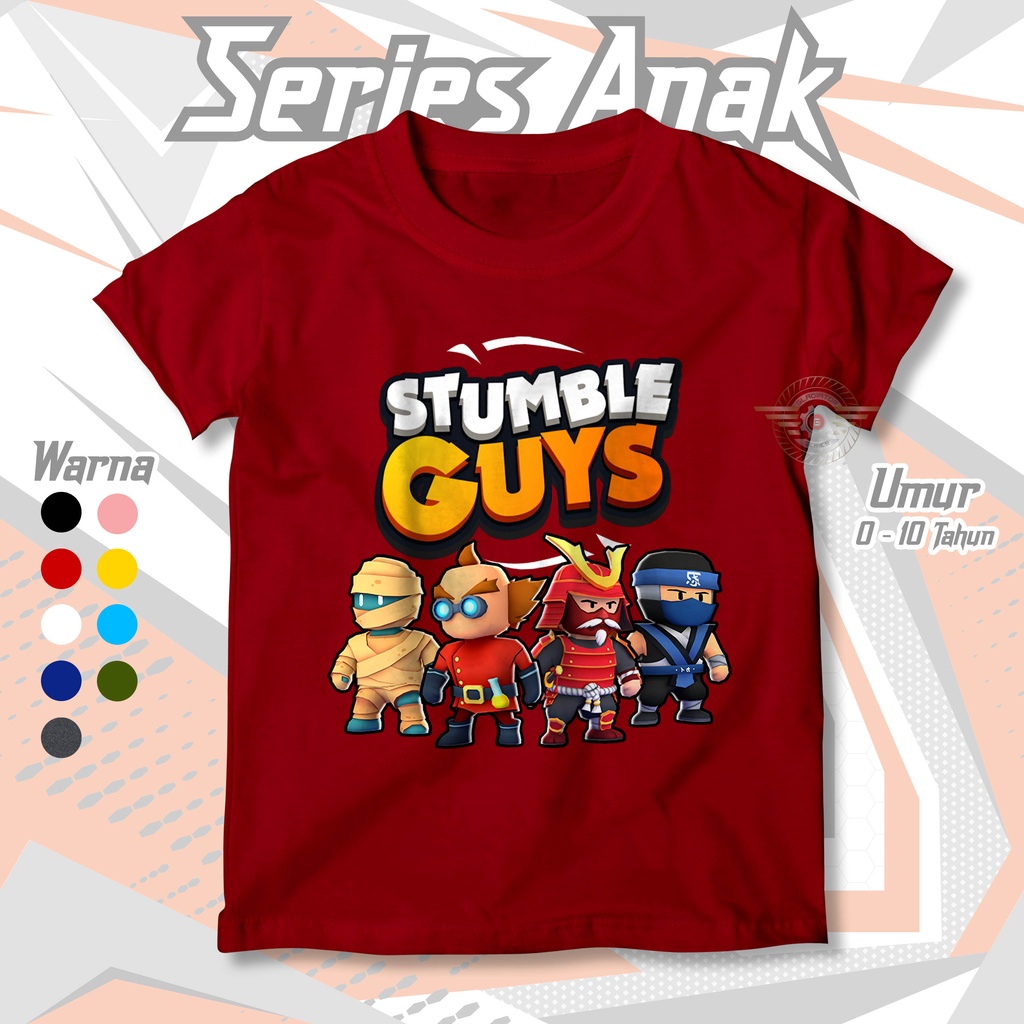 La Legendaria Camiseta De 4 Personajes STUMBLE GUYS SKIN Para Niños De ...