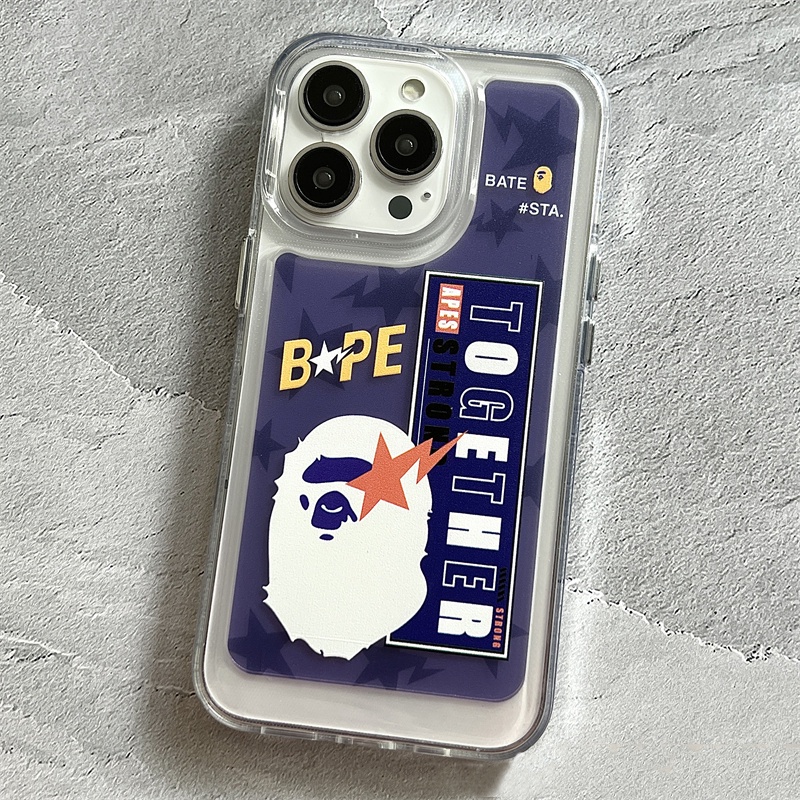 Bape Disney Buzz Lightyear Prevenir El Color Amarillo Funda Compatible Con iPhone 14 11 13 12 X ...