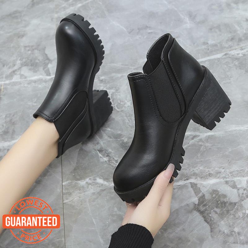 IXM Botas De Tubo Corto De Punta Redonda Martin Las Mujeres S Otoño E ...