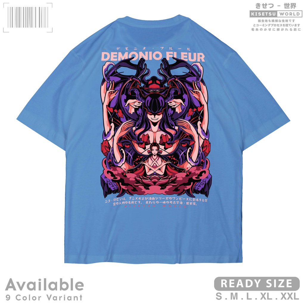 Camiseta Anime One PIECE NICO ROBIN DEMONIO FLEUR-Japonesa Waifu Manga ...