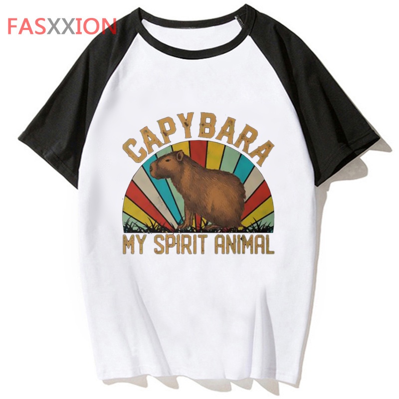 Camiseta Capybara Hombres casual grunge print Blanca 2022 top tees ...