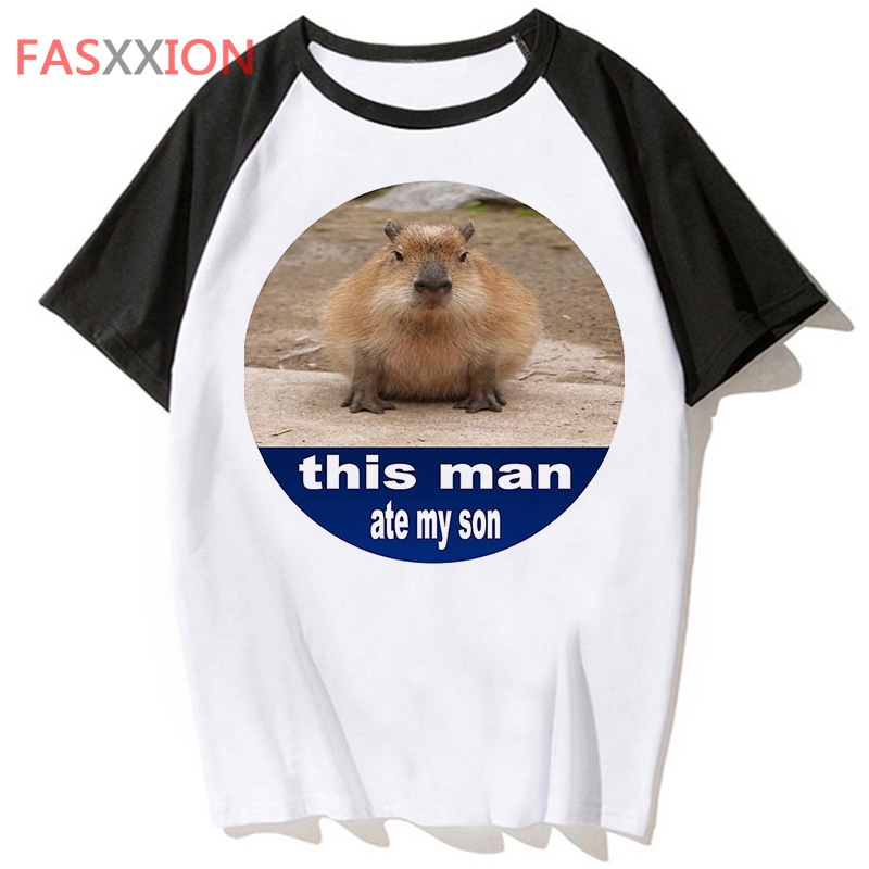 Camiseta Capybara Hombres casual grunge print Blanca 2022 top tees ...