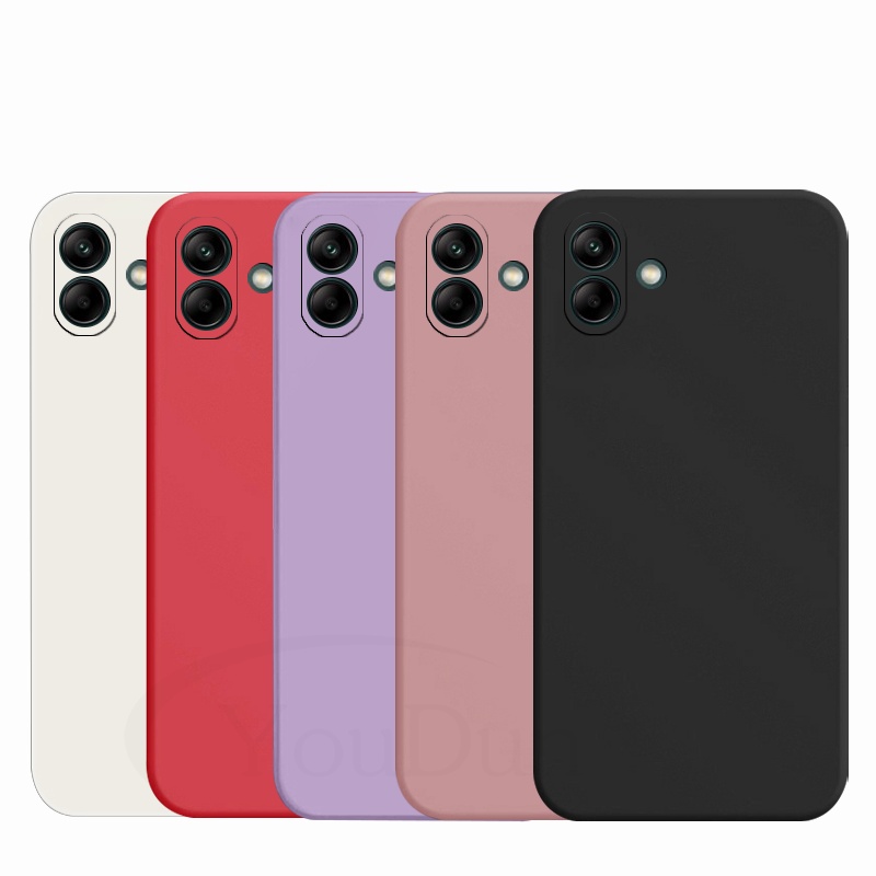Funda De Silicona Suave De Borde Cuadrado Recto Para Samsung ss Galaxy A56 A36 A26 A55 A35 A16 ...