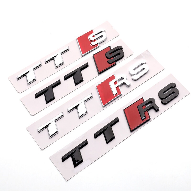 Para Audi TTS TTRS logo Trasero Maletero Emblema 3D TT Letra Pegatina ...