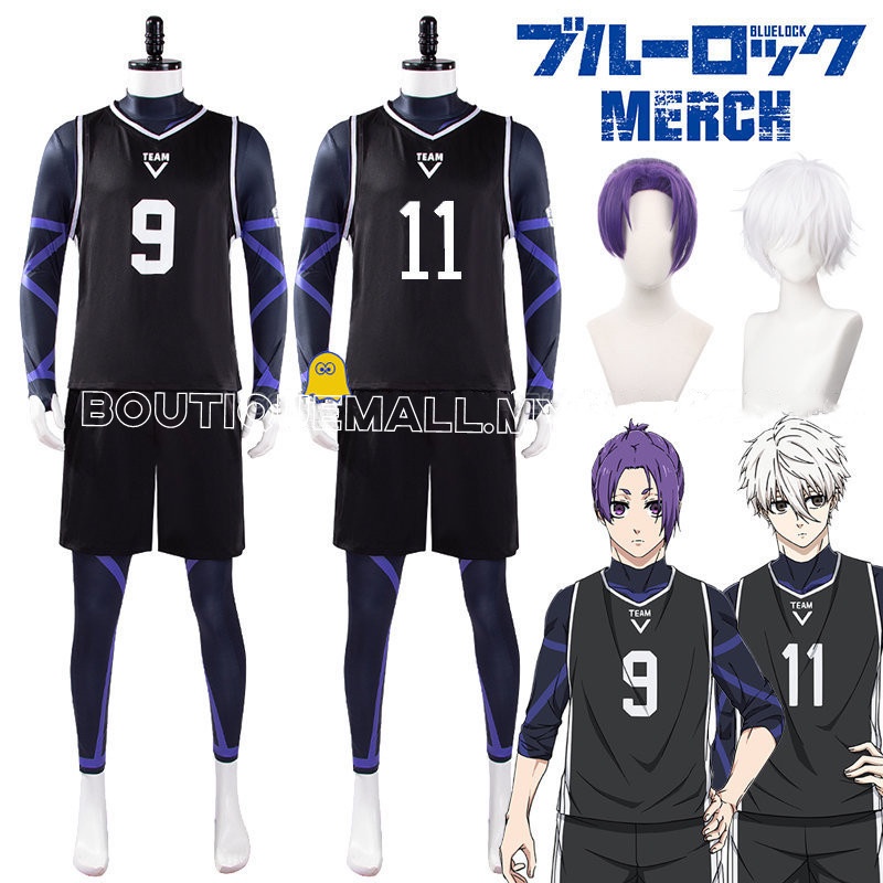 Anime Blue Lock Nagi Seishirou Mikage Reo Cosplay Disfraz Peluca Fútbol ...