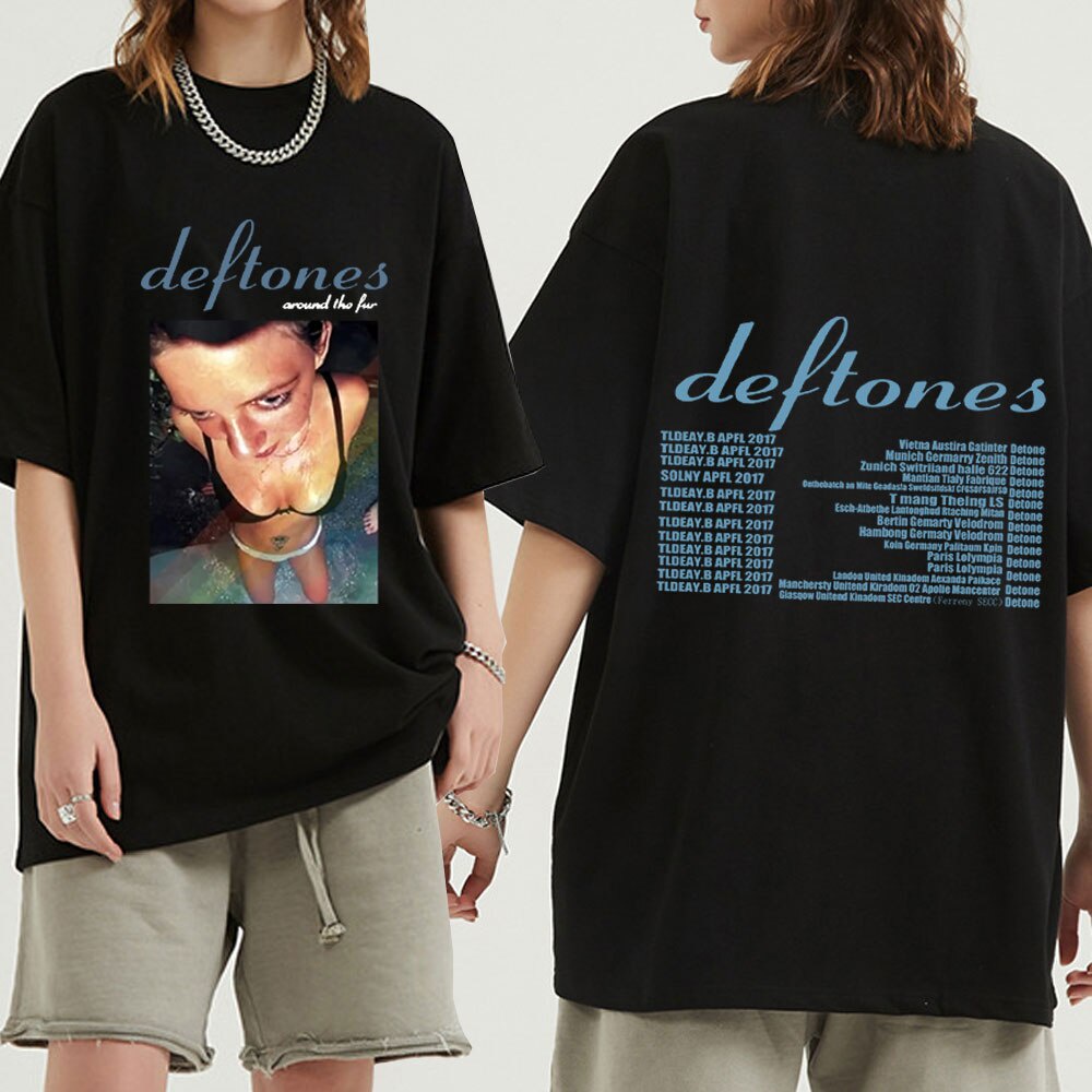Deftones Around Fur Tour Band Concert Camisas Punk Hippie Goth Retro ...