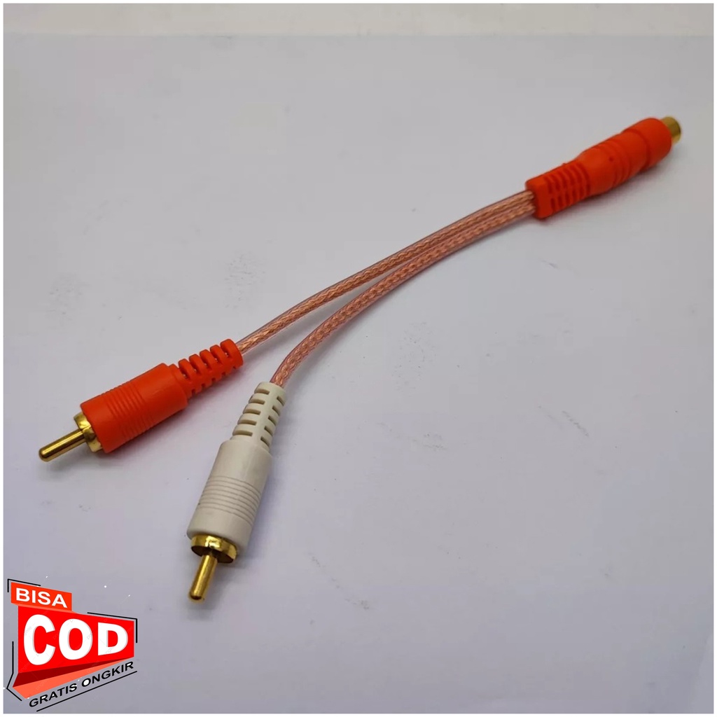 Cable Rca Y rama 2 Rca macho a 1 Rca hembra Jack Audio Jumper New Tide ...