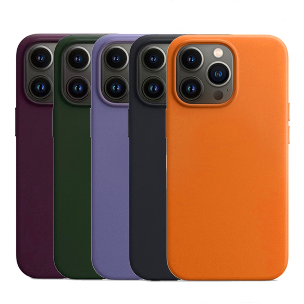 Nuevo Cuero Con LOGO Carcasa Magnética Para iPhone 14 Pro Max Plus ...