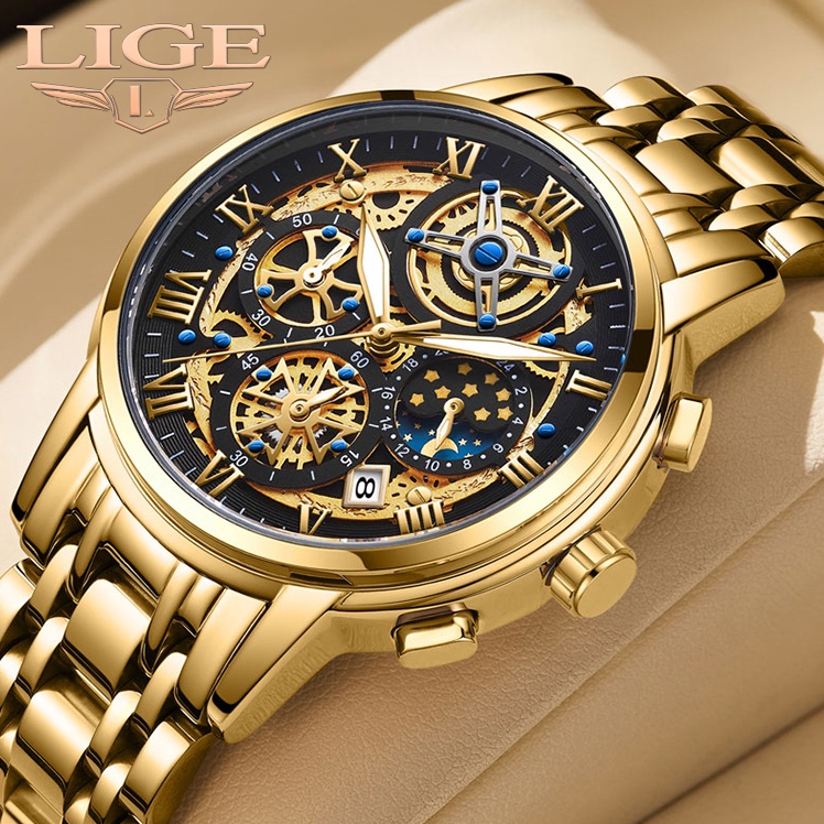 Reloj LIGE para hombre relojes deportivos a prueba de agua reloj de ...