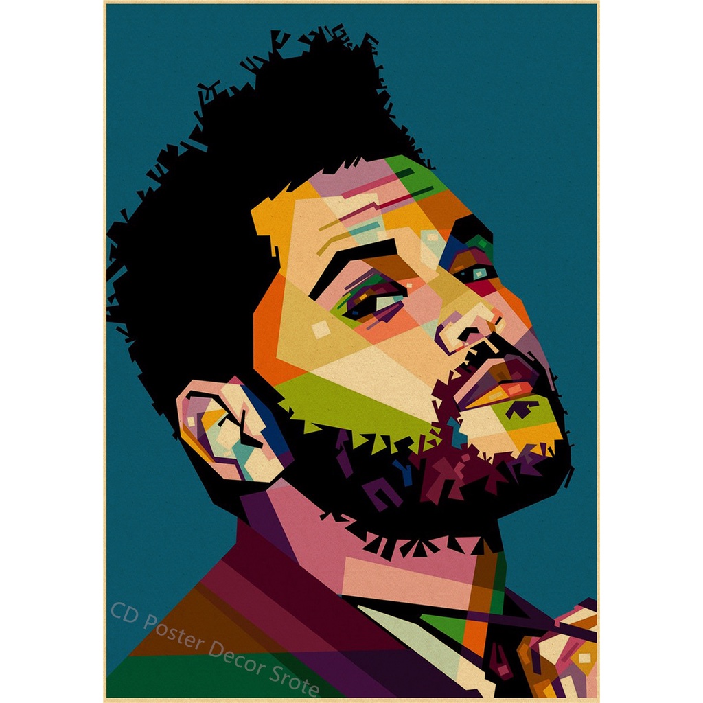 Póster Retro Rapero The Weeknd Papel Kraft Después De Horas Impresiones ...