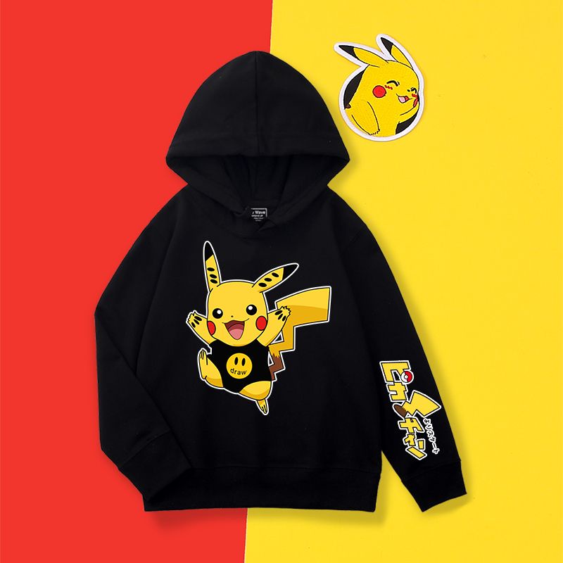 Pikachu Ropa De Los Niños Sudadera De Los Niños Con Capucha T Abrigo De ...