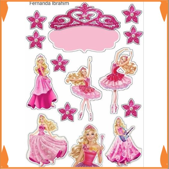 BARBIE Cumpleaños TOPER CAKE TOPPER/Toko _ Arsha | Shopee México