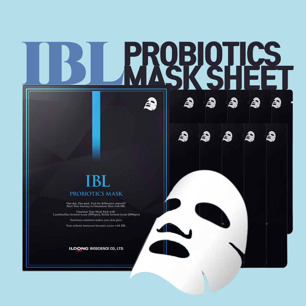 IBL Premium Mascarilla Facial Hoja Probióticos Paquete De Máscara ...