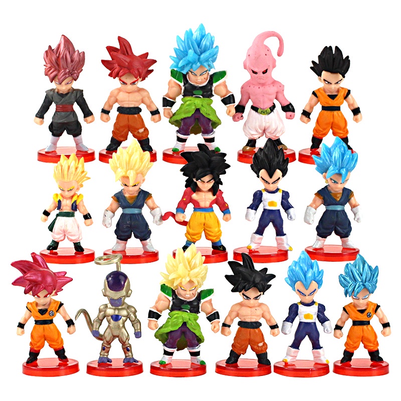 16 Tipos / Set Dragon Ball Z Son Goku Kacarot Vegeta Super Saiyan ...