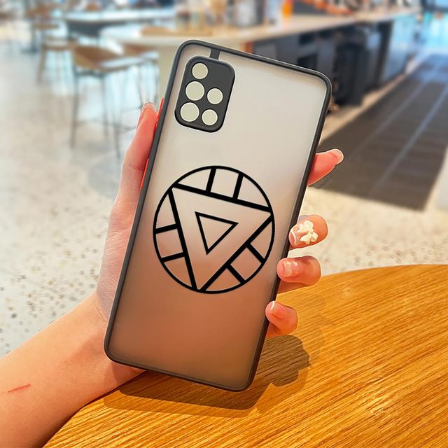 Marvel Heroes Iron Man Spiderman Logo Funda De Teléfono Celular Mate Para Samsung Galaxy A73 A72 ...