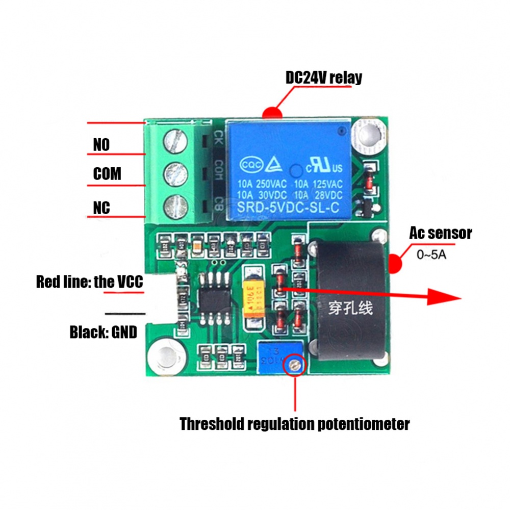 Sensor Module Protection 20hz ~ 400hz Ac Current Detection Fittings