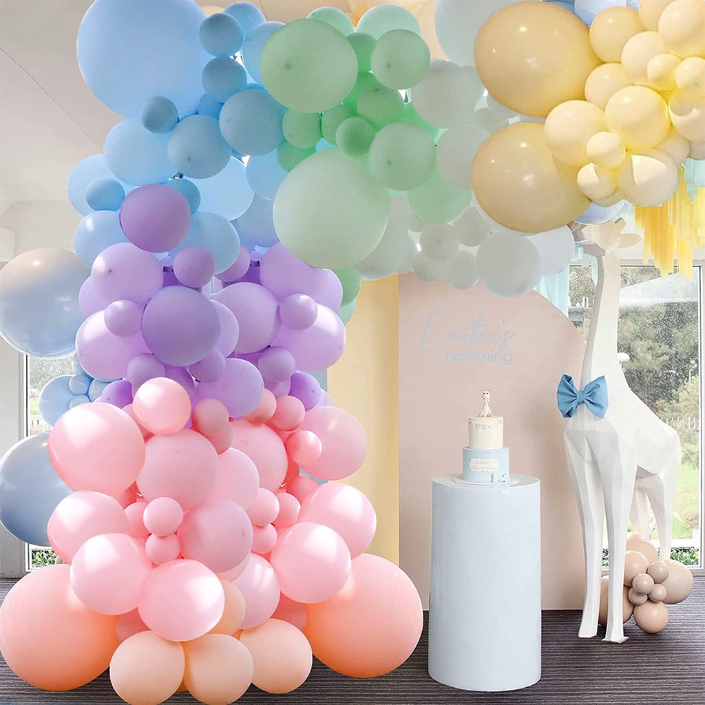 Kit De Globos Macarrón, P/decoración De Fiesta, 119 Pzas | Shopee México