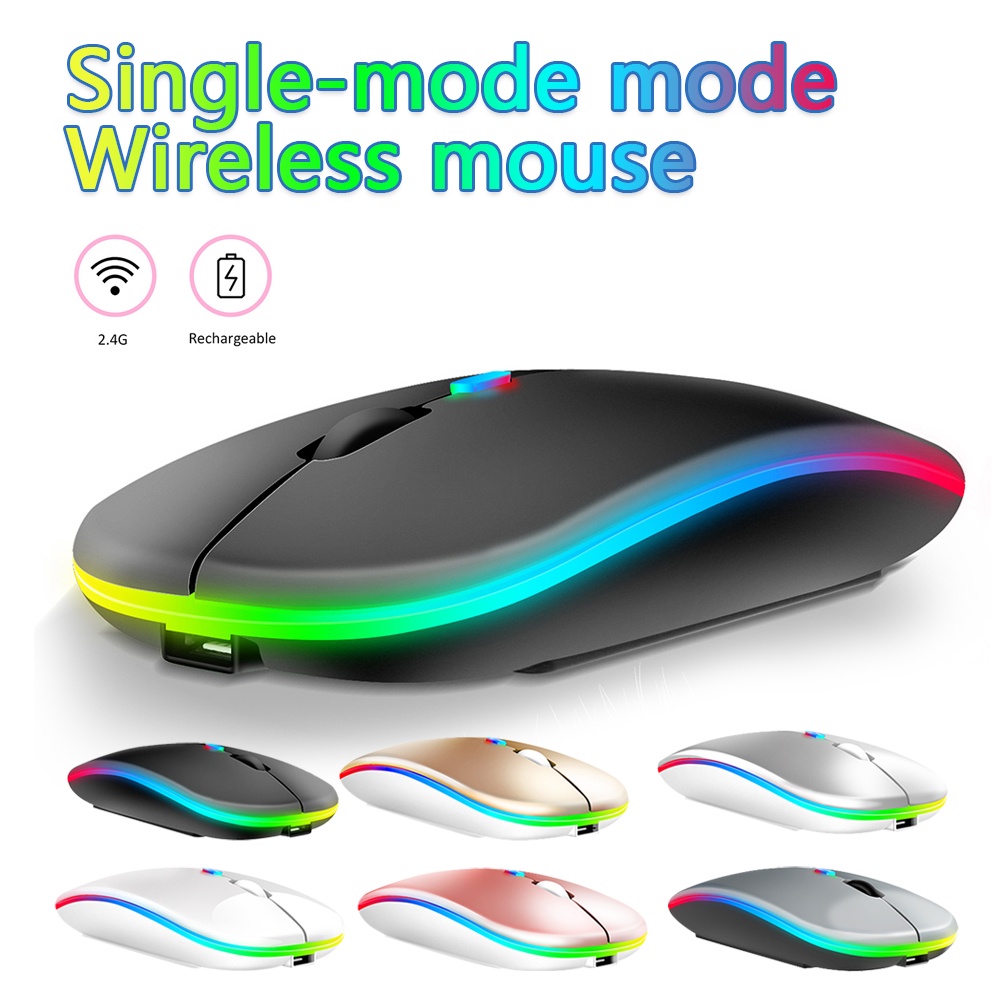 Ratón Mause Silencioso Recargable Inalámbrico Bluetooth 2.4ghz Para PC ...