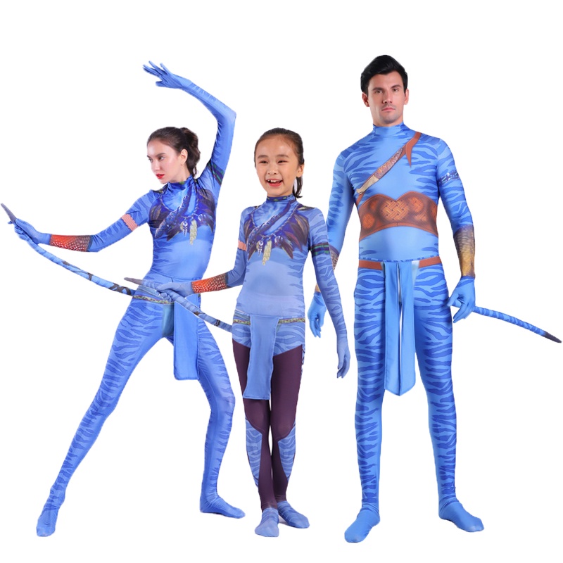 Avatar 2 Cosplay Disfraz Película Jake Sully Neytiri Body Traje Zentai ...