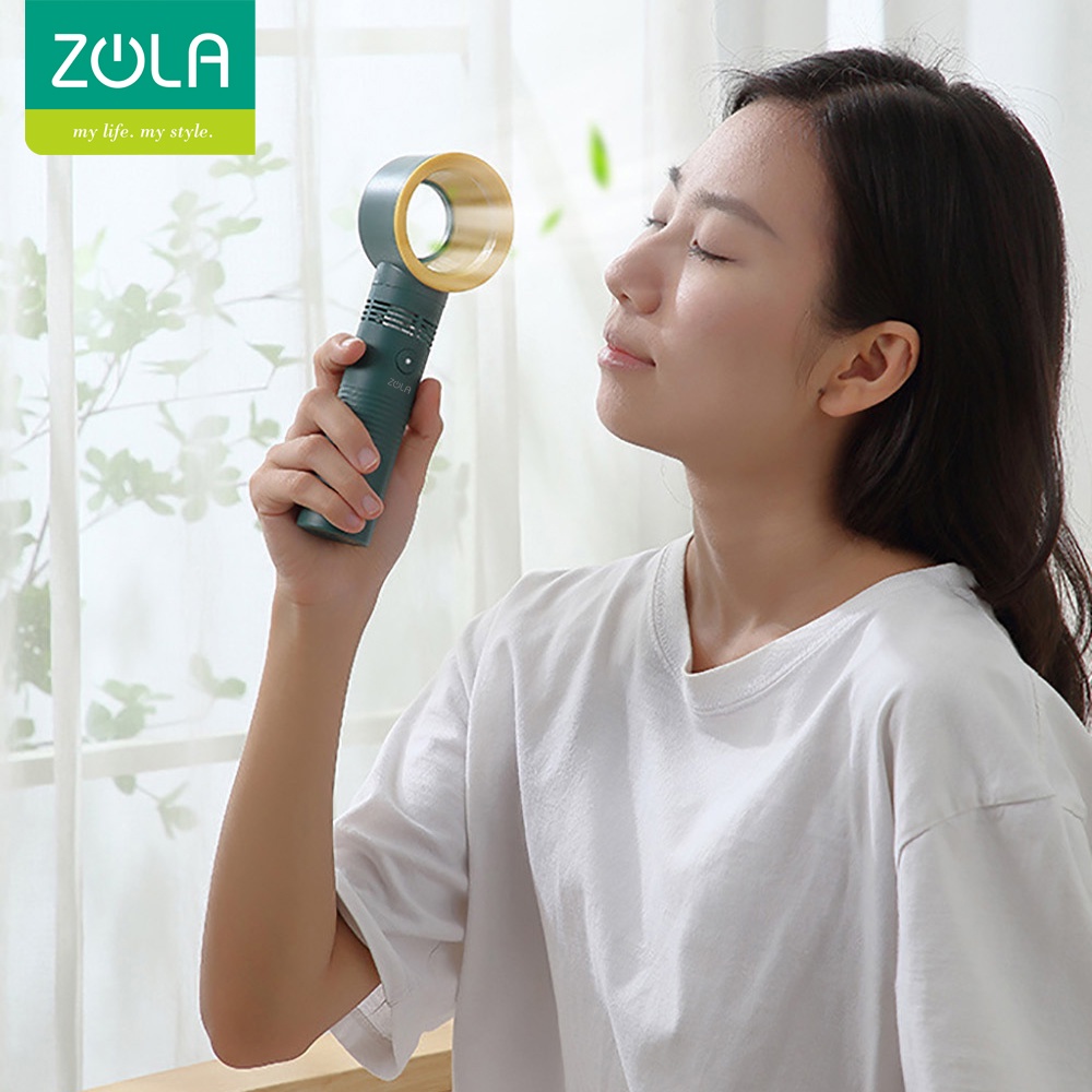 ZOLA mini ventilador portatil recargable ventilador sin aspas con base ...