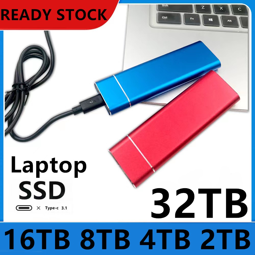 Mini Disco Duro De Estado Sólido Externo SSD 32TB Usb3.1-C 16TB 8TB 4TB ...
