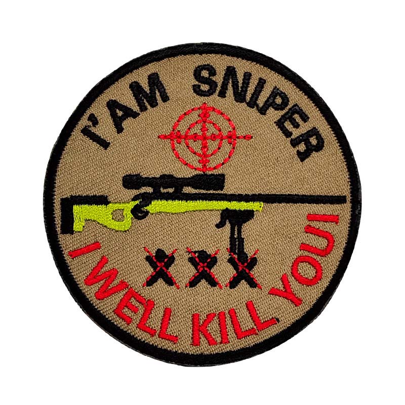 I'AM SNIPER , TRUNK MONKEY Tactical Patch Emblema Bordado , Insignia De ...