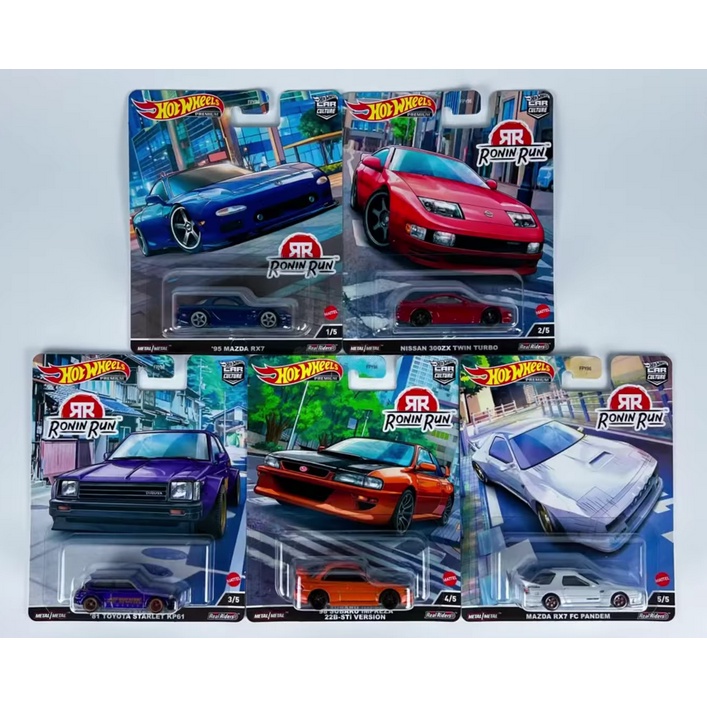 Hot Wheels Car Culture RONIN RUN SET contenido 5pcs | Shopee México