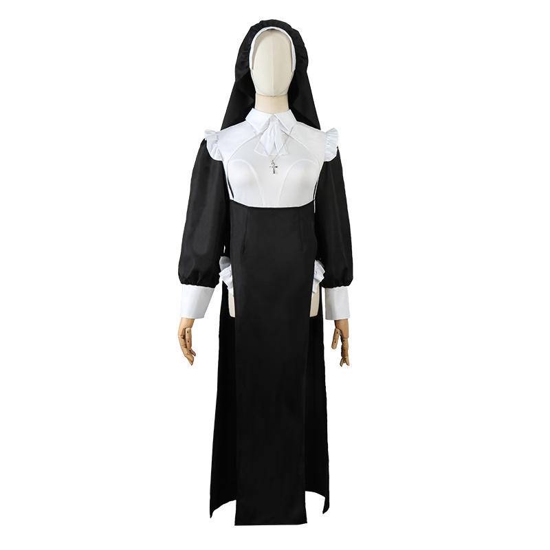 Disfraz De Monja De Cosplay De Carnaval De Halloween Misionero Para ...