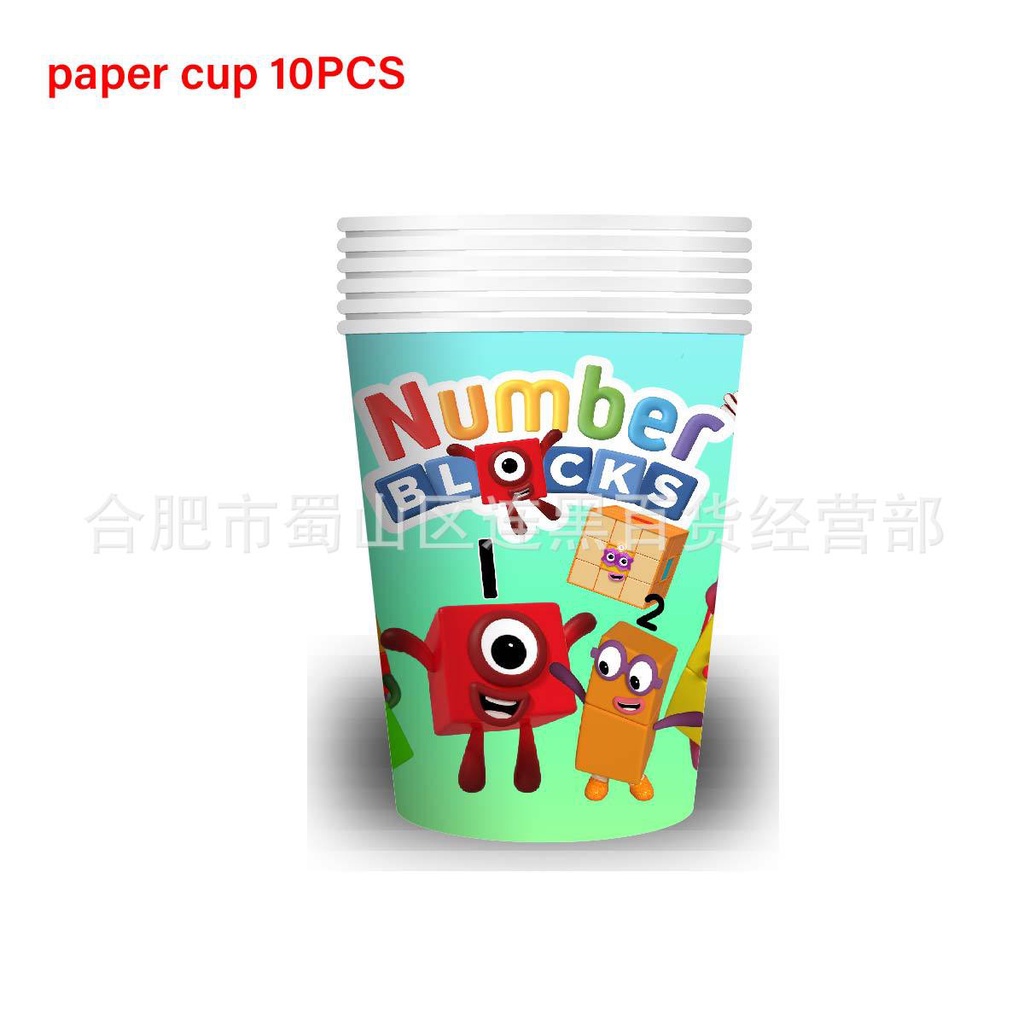 Numberblocks Fiesta De Cumpleaños Decoración Númeroblocks Globo ...