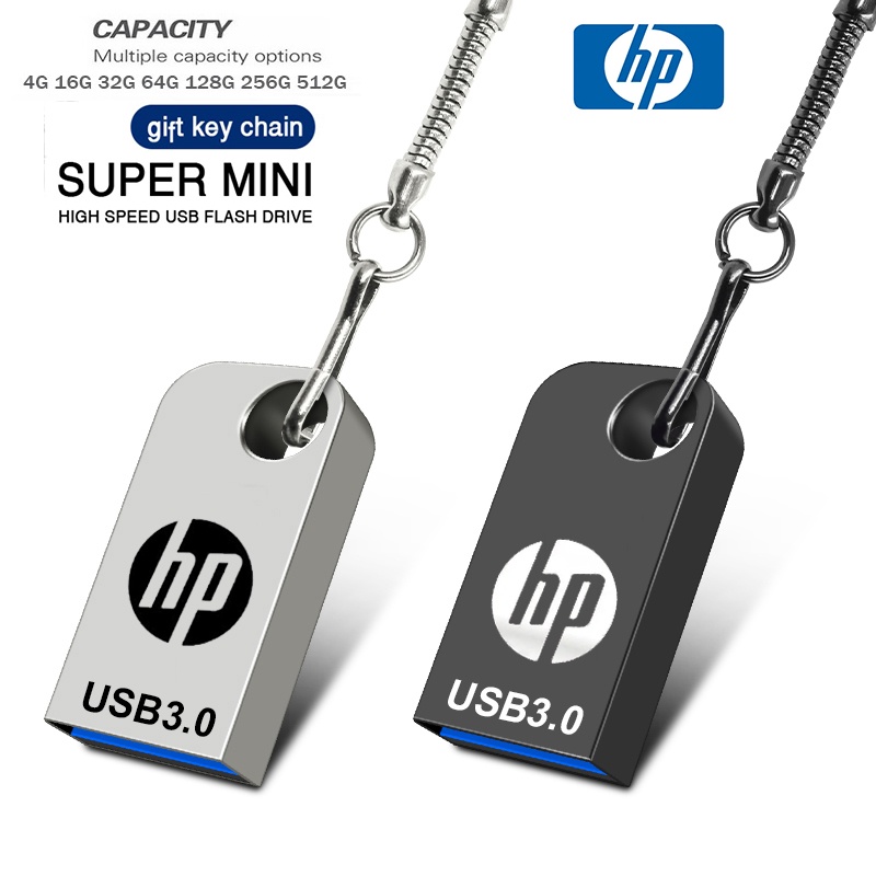 Mini Memoria Usb HP De Metal 3.0 Flash Drive 128GB 256GB 512GB De Alta ...