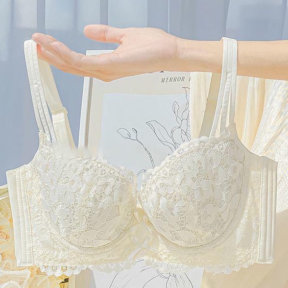 Sujetador De Anillo De Acero Suave Push-Up De Copa Grande Tipo ...