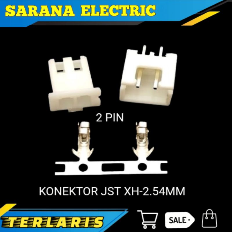 JST XH2.54 KIT De Cabezales De 2 Pines XH 2.54MM 180 Ángulo/Cabezal Recto/TERMINAL PCB | Shopee ...