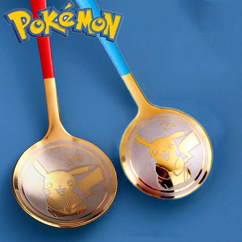 Cuchara De Acero Inoxidable De Pokemon Pikachu Vajilla De Café ...