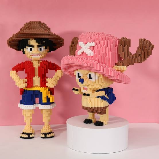 Nano Block Anime Luffy chopper One Piece Pirate Toy Block apilable ...