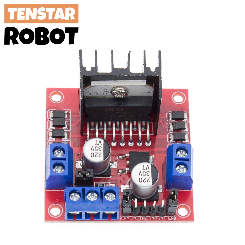 L298N 2A DC Motor Paso A Controlador Módulo Dual H Puente Para Arduino Smart Robot 2WD Robótica ...