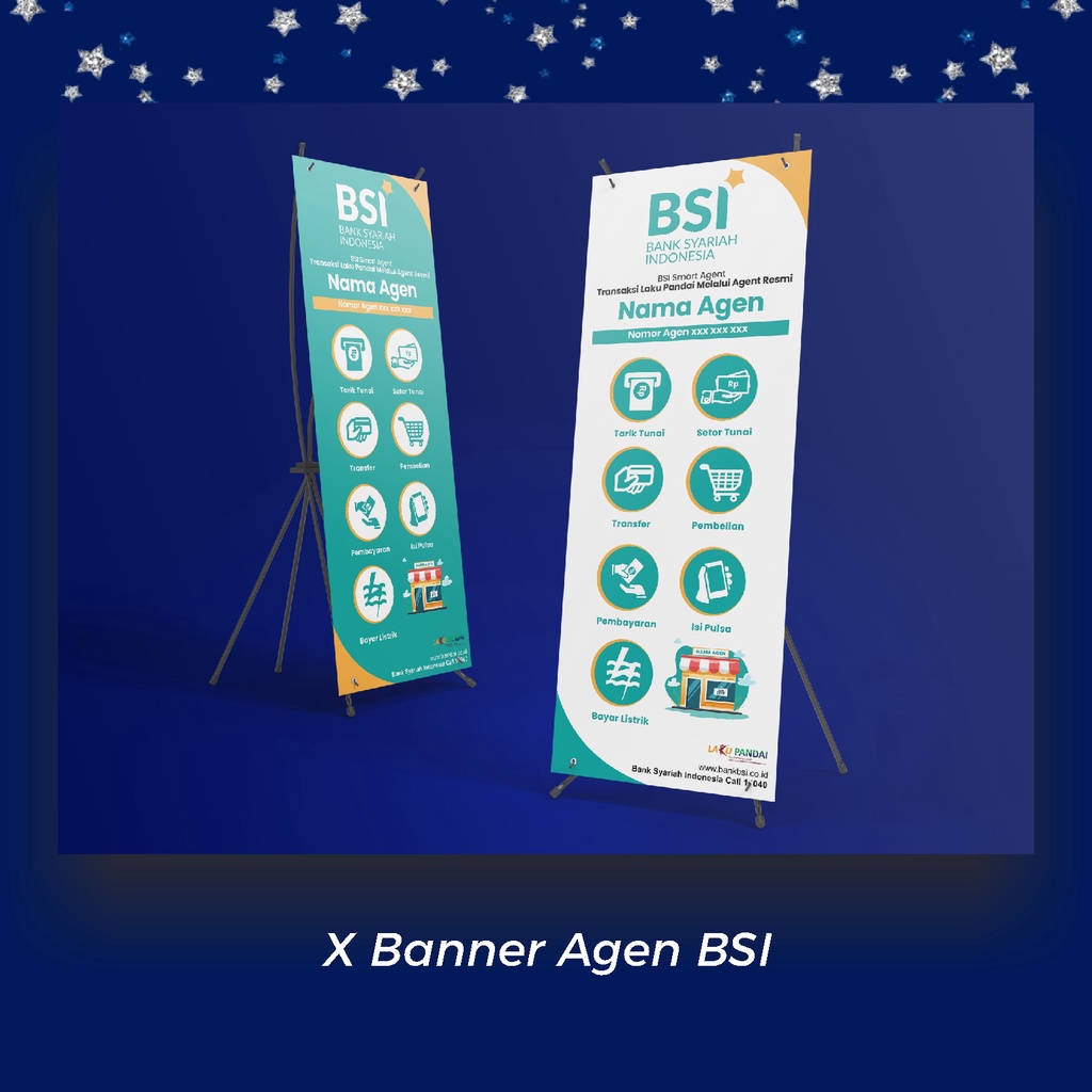 X Banner Agent BSI 60x160cm | Shopee México