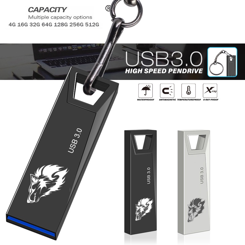 Mini Memoria usb 3.0 De metal De 16 Gb 32GB 64GB 128GB 256GB 512GB 1TB ...