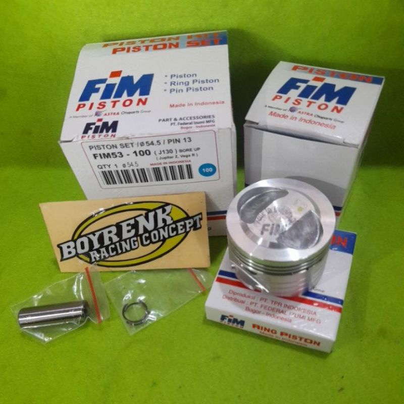 kit De Pistón fim Bore Up 130 Jupiter Z Burhan-Vega R Nuevo XB Pin 13 DM 53,5 , 54,5 , 55,25 mm ...