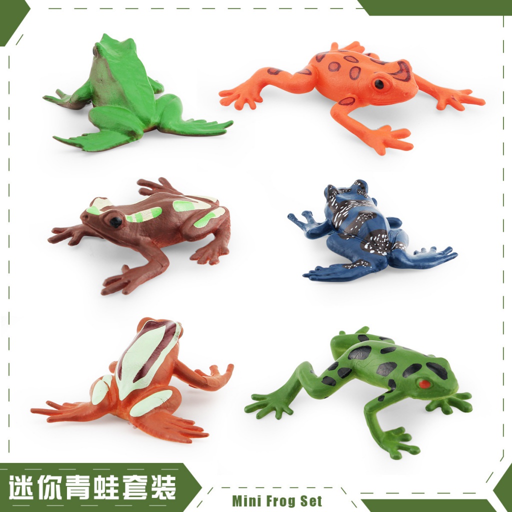 Simulación Mini Rana Insecto Animal Modelo Niños Árbol Cognitivo Rana ...