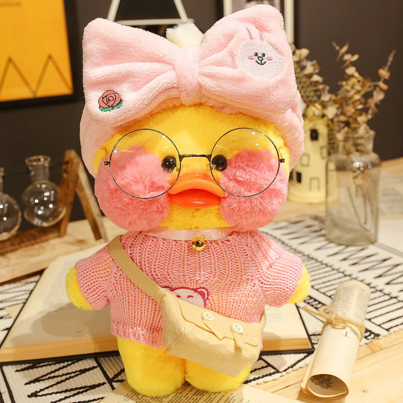 30cm Lalafanfan Kawaii Pato Amarillo Peluche Muñeca De Dibujos Animados ...