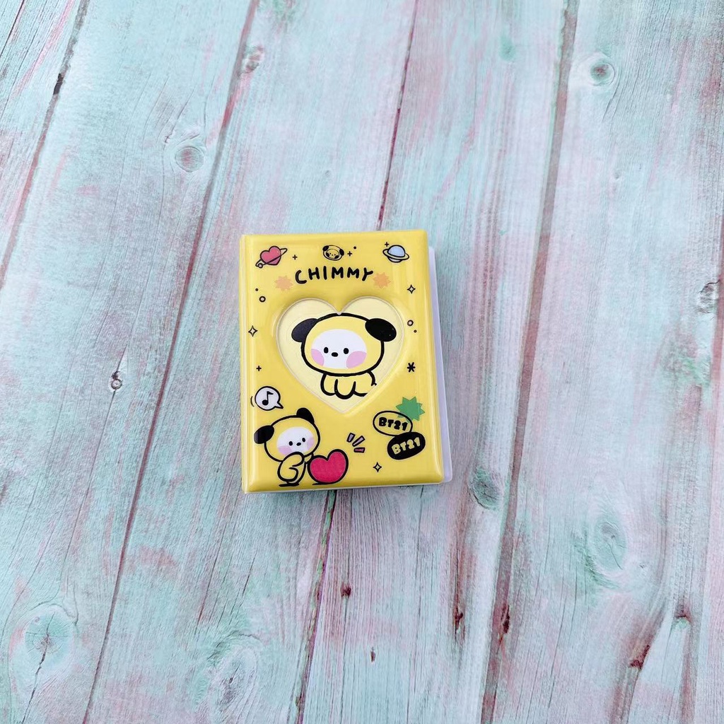 Bts Bt21 3 Pulgadas Mini Álbum De Fotos Lindo Titular De La Tarjeta ...
