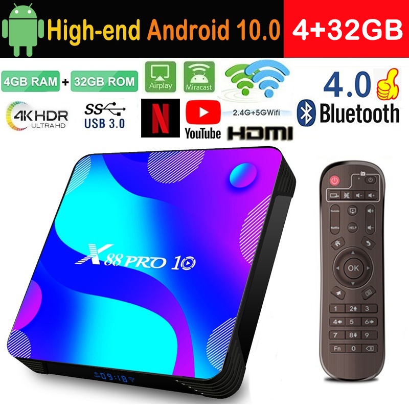 Android 10 32gb Bluetooth Smart Tv Set-Top Box | Shopee México