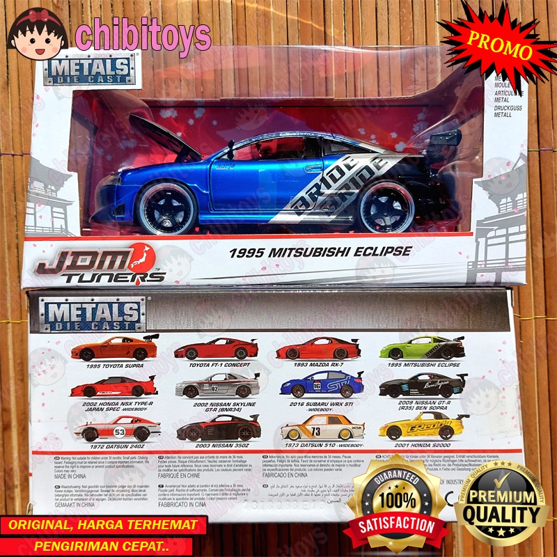 Jada JDM TUNERS 1995 MITSUBISHI ECLIPSE azul - 24a escala LAMCER ...