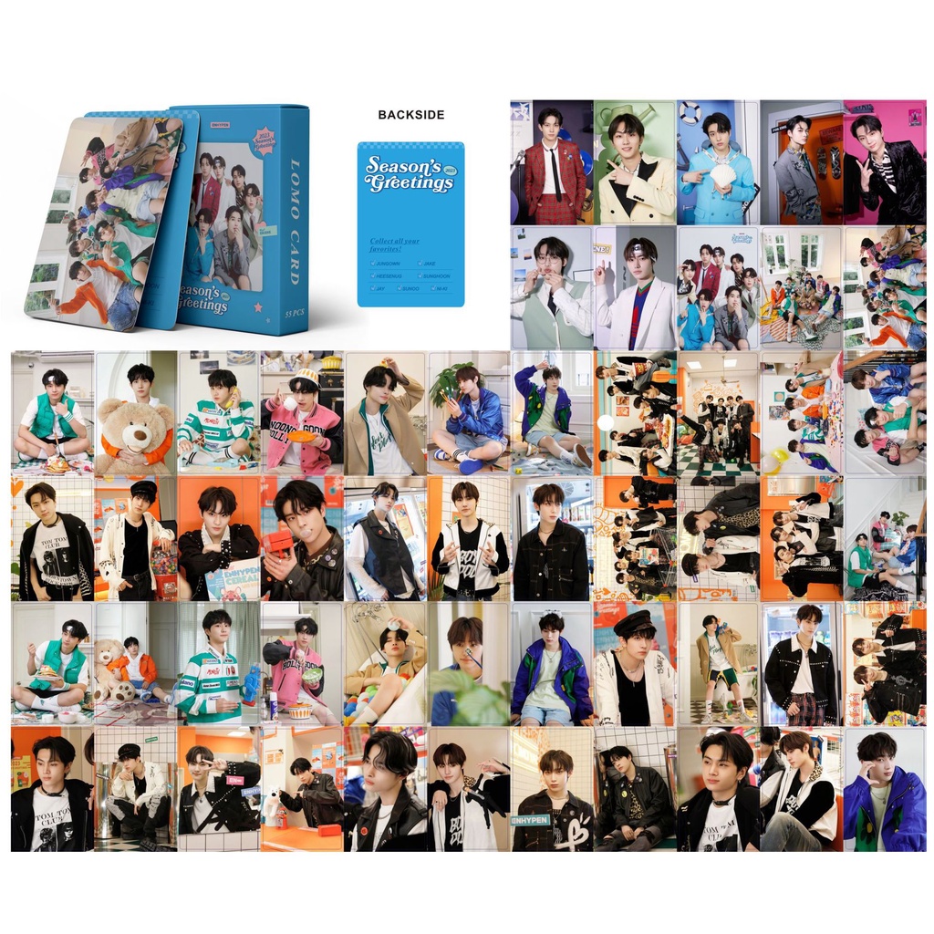 COD 55pcs Kpop ENHYPEN Photocards 2023 Felicitaciones De La Temporada ...