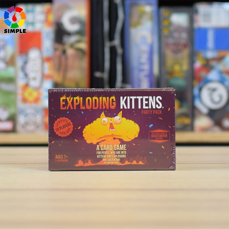 Exploding Kittens Card Game-Party Pack (no music) | Shopee México