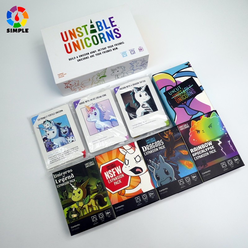 Unstable Unicorns Board Game Card Expansion Pack Parent-child ...