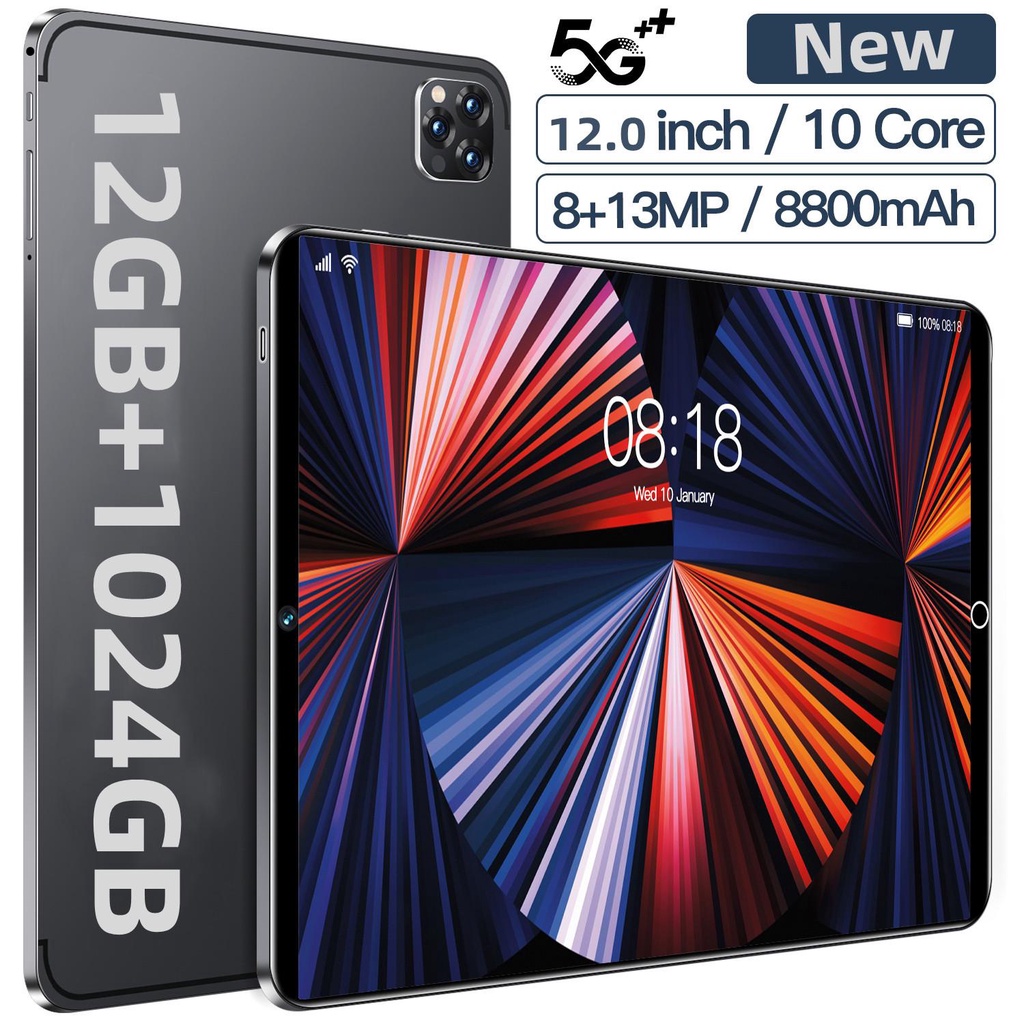 Tableta Android PC 12 pulgadas 4G/5G llamada fuerte 12GB/1024GB soporte ...