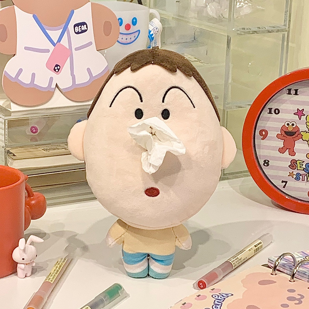 Lindo Dibujo Animado Portátil Crayón Shin-chan Caja De Pañuelos Bolsa ...