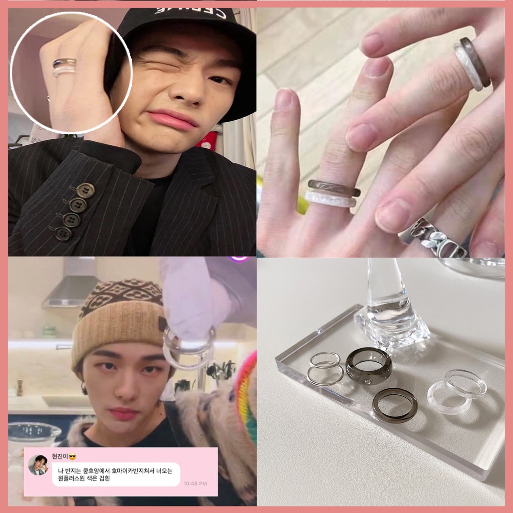 Anillo De Pareja KPOP Stray Kids Hyunlix Lovers Hyunjin Felix Tinta ...
